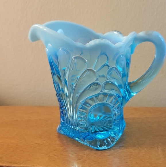 Fenton | Art | Vintage Fenton Blue Glass Pitcher Or Vase | Poshmark